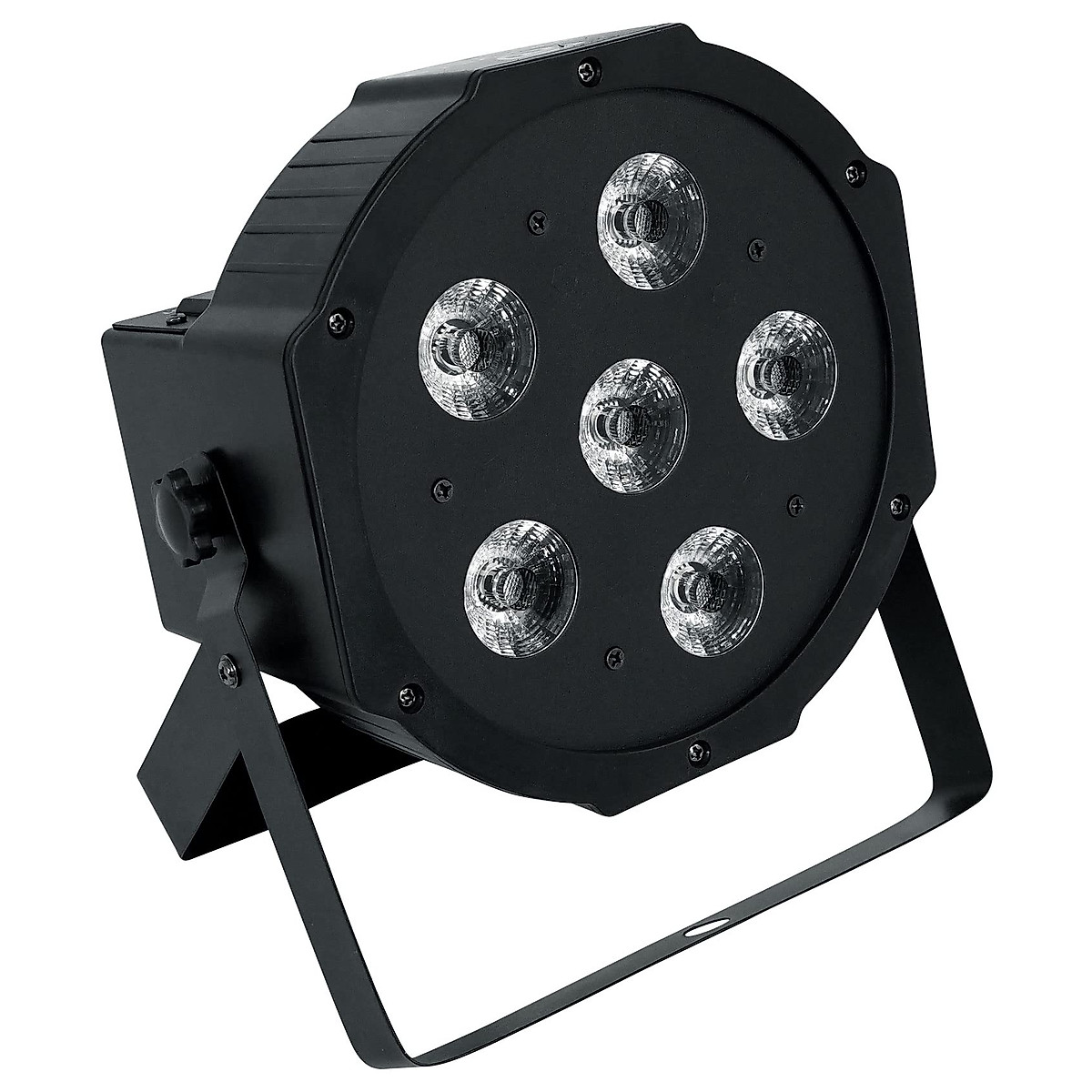 (2) Rockville Battery PAR 6RF Rechargeable Wireless DMX Lights+RF Remotes+Bag