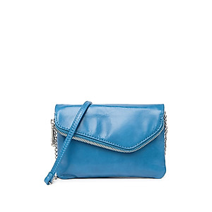 HOBO Vintage Daria Convertible Clutch Cross-Body Handbag in Bayou BLUE