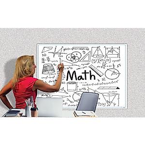 PlanetSafe's Blueline Dry-Erasable Rollable Posters - Non-Ghosting/Non-Staining - Printed 1/2" Tinted Grid - 36" X 56"