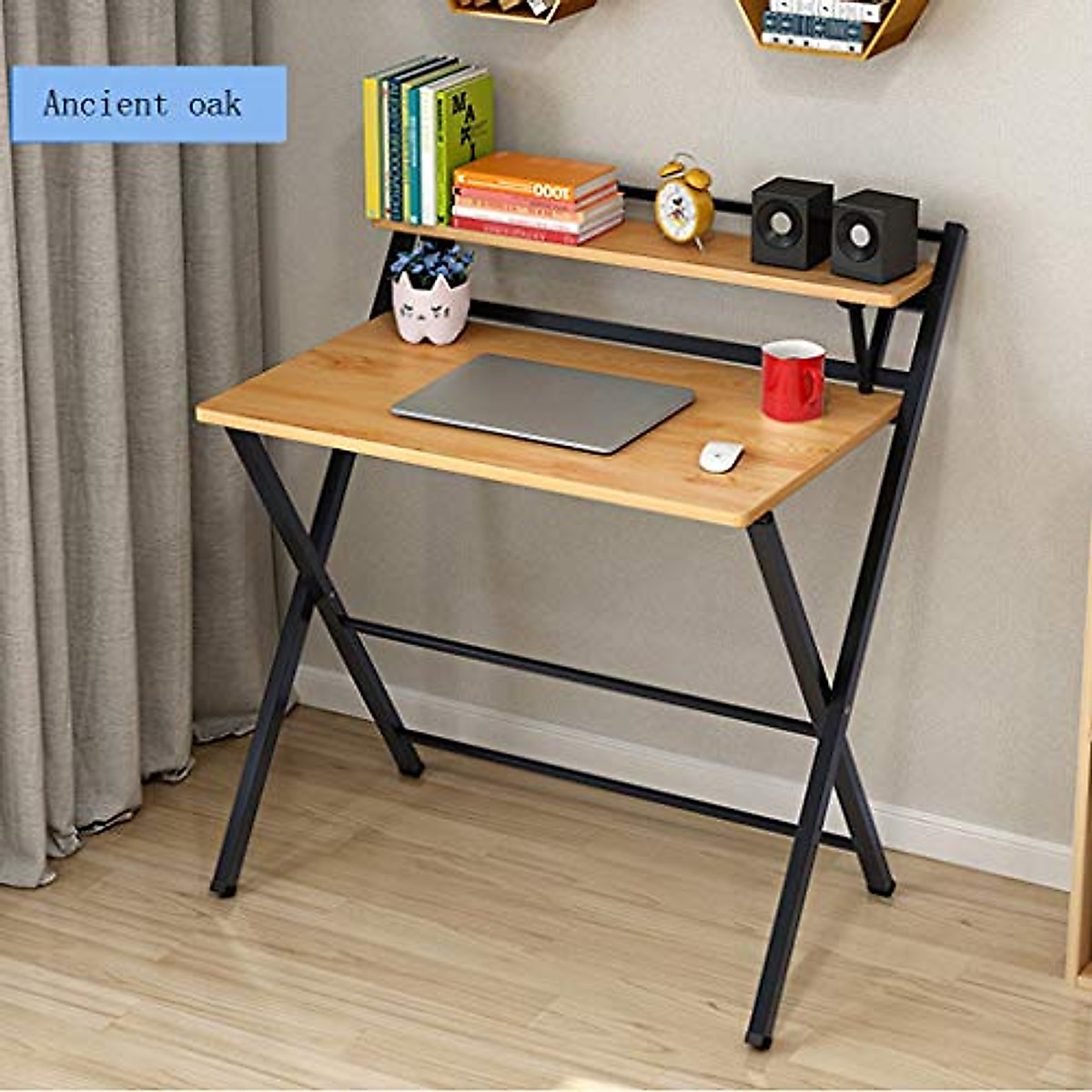 PENATE Folding Study Desk for Small Space Home Office Desk Simple Laptop Writing Table 80x 50x72.5cm-Ship Fron USA