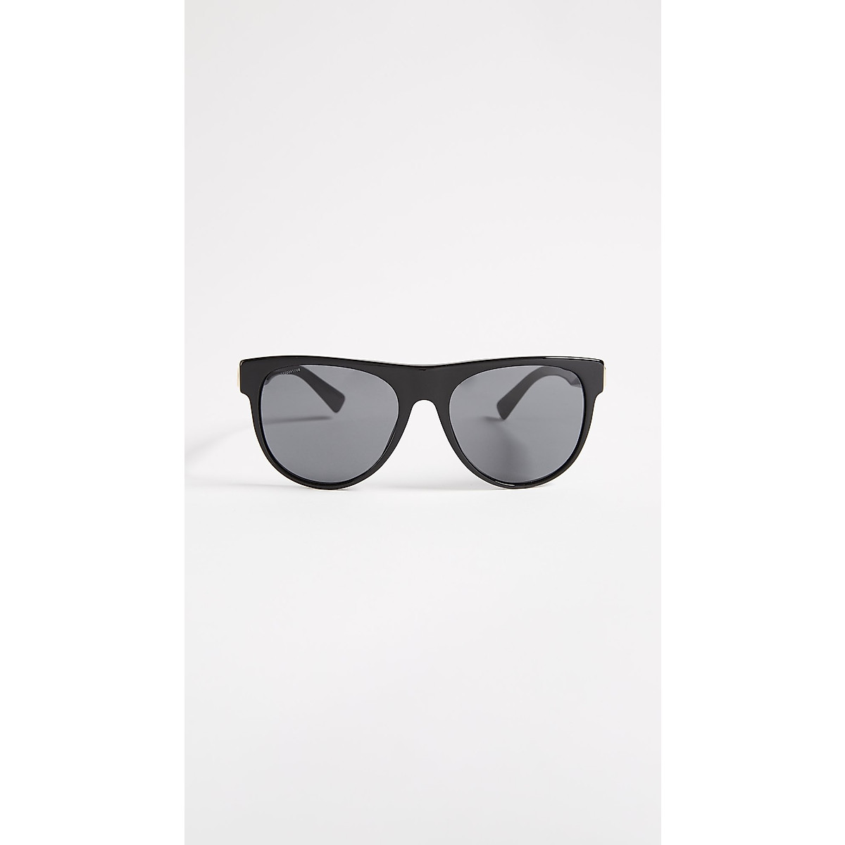 Versace VE 4346 GB1/87 Black Plastic Round Sunglasses Grey Classic Lens