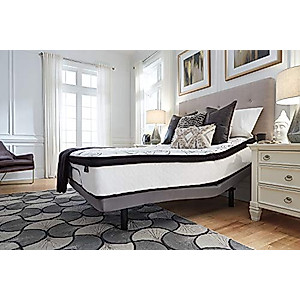 Signature Design by Ashley California King Size Chime 12 Inch Medium Firm Hybrid Mattress with Cooling Gel Memory Foam