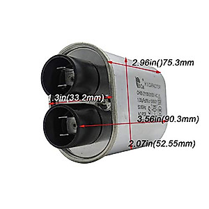 Meter Star CQC&VDE Universal Household Microwave High Voltage Capacitor 1.05uf ch85 21105 2100V AC H.V.Capacitor 10/85/21 50/60Hz NO PCB,VDE EN61270-1