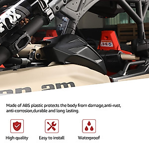 HAKA TOUGH Rear Cage Trim Plastic Cover for 2017-2022 Can Am Maverick X3 / X3 Max, C Pillar Protection Shield Guard Plate Accessories Replace OEM # 705010335,705010336 (LH & RH)
