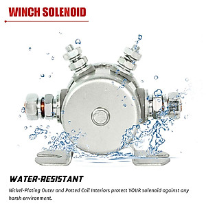 36 Volt Continuous Duty Solenoid Relay 4 Terminal For Marathon Ezgo TXT Series,1980-2010 Electric Golf Cart Max 200A Replaces # 70-120224 11761-G1 27855-G01 27855-G02 31680-G1 24080 E-Z-Go 11761GA