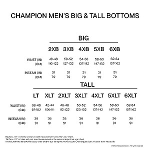 Champion Men's Everyday Open Hem Cotton Pants, 32.5" Inseam, Cotton Knit Pants Left Hip "C" Logo, Open Hem Jersey Pants