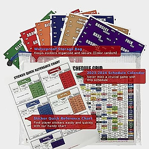 Extra Large 6FT x 4FT Fantasy Football Draft Board 2023-2024 Kit with 637 Player Stickers, 14 Teams, 20 Rounds, 2023 Fantasy Football Draft kit Premium Color Version for Home Office Sport Club Bar