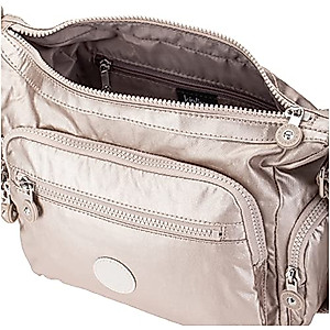 Kipling Women's Gabbie Small Crossbody, Lightweight Everyday Purse, Casual Shoulder Bag, Metallic Glow