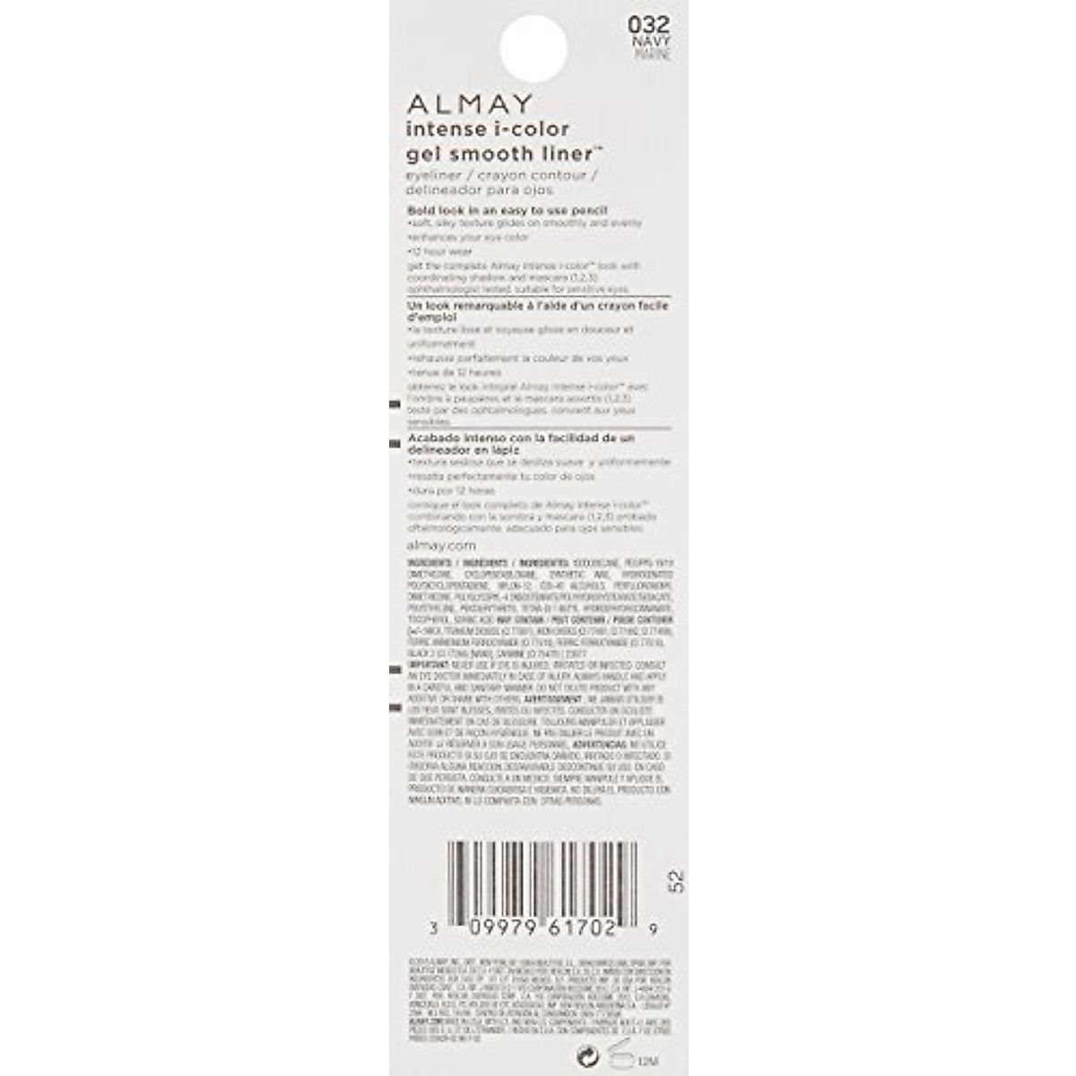 Almay Gel Smooth Eyeliner, Navy, 1 count