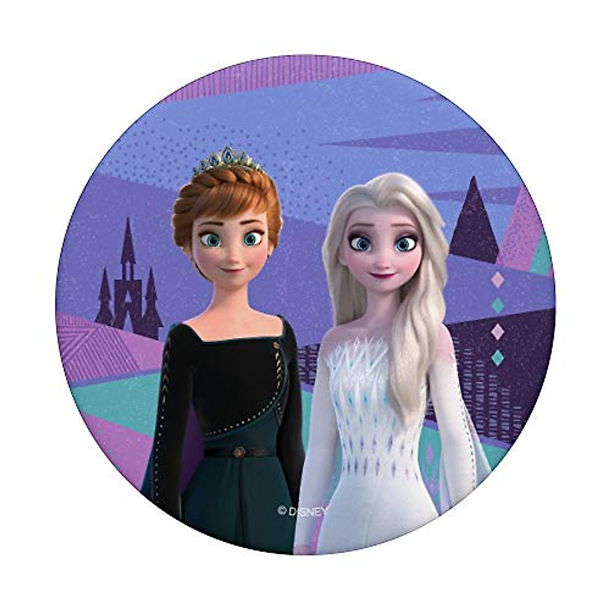Disney Frozen 2 Queen Anna and Snow Queen Elsa Arendelle PopSockets PopGrip: Swappable Grip for Phones & Tablets