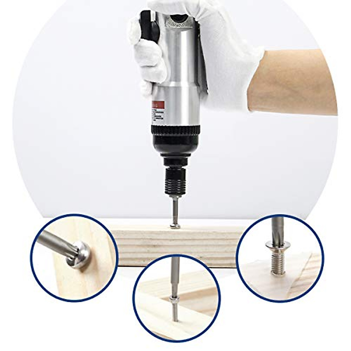 10PCS 6"/150mm T25 Torx Head Screwdriver Bit Set, 1/4 Inch Hex Shank with Quick Release Slot,S2 Steel Magnetic Security Tamper Proof Star 6 Point Screw Driver Kit Tools