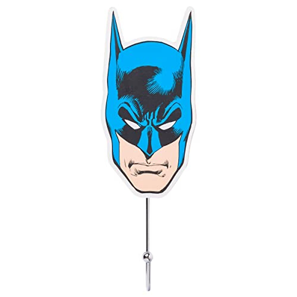 Silver Buffalo Batman Icons 3pc Die Cut Wall Hook Set, 14 x 7 Inches