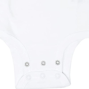 CozeeME Baby Boys 3 Pack Short Sleeve Side Snap Grow With Me Bodysuit 0-3 Months