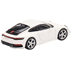 True Scale Miniatures Model Car Compatible with Porsche 911 (992) Carrera S (White) Limited Edition 1/64 Diecast Model Car MGT00380