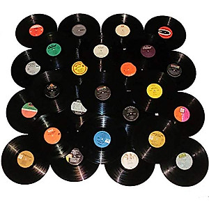 VinylShopUS - Lot of 12" Vinyl Records for Crafts & Decoration Artwork for Party Decor Artist Studio Vintage Look (Lot of 10)