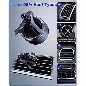 OQTIQ for MagSafe Vent Phone Mount[Round Vent Solution] Magnetic Phone Holder for All Car Benz Mini Accessories Cell Phone Holder Mount for iPhone 14 13 12 Pro Max Mini Plus MagSafe Case