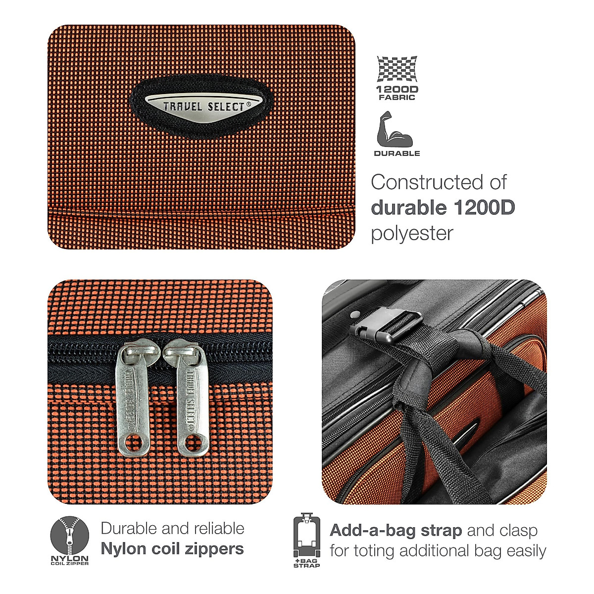 Travel Select Amsterdam Expandable Rolling Upright Luggage, Navy, Checked-Large 29-Inch