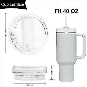 JLDLAI 2 Pack Tumbler Lid for Stanley 40 oz Cup,Replacement Lids for Stanley Tumblers Travel Coffee Mug Spill Proof Splash Resistant Silicone Sliding Covers