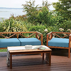 Classic Accessories Ravenna Water-Resistant 72 x 21 x 3 Inch Patio Chaise Lounge Cushion, Empire Blue, Outdoor Seat Cushion