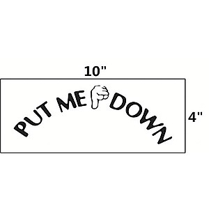 POPIGIST 3pcs Combo Washroom Room WC Toilet Seat Stickers Put ME Down Monster Smiley Face Wall Art Decal Sticker Funny Kids Potty Training