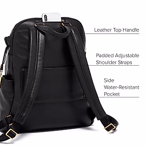 TUMI Voyageur Ruby Leather Backpack Black One Size