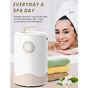 ZonLi Towel Warmer, Large Towel Warmers for Bathroom, Luxury Hot Towel Warmer for Spa, with Auto Shut-Off, Adjustable Timer, 20L Bucket Fits 2 Oversized Towels, Blankets, Swaddle