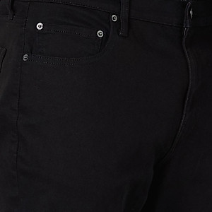 Amazon Essentials Men's Skinny-Fit Stretch Jean, Black, 38W x 30L