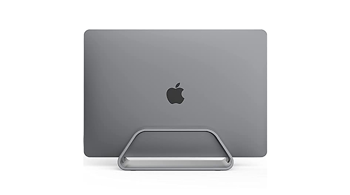 HumanCentric Vertical MacBook Stand - Space Gray Aluminum