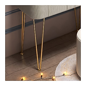 Vanity Desk Wood Dressing Table Bedroom Simple Dressing Table Dressing Table Glass Table Backrest Makeup Chair Smart Makeup Mirror Dressing Table Bedroom Dressing Table (Color : Blue, Size : 80cm)