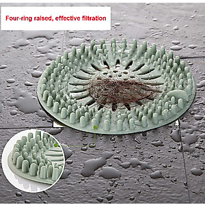 Hair Stopper Hair Catcher Durable Silicone 3 Pack Filter for Kitchen Bathroom Bath-Tub, Hair Stopper Shower Drain Covers, Drain Hair Catcher