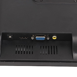 Naroote 10.1 Inch Monitor, Multiinterface HD Display Telecontroller Adjustable Bracket Home Dual (US Plug)