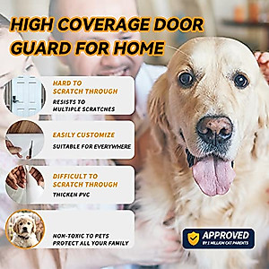 Door Protector from Dog Scratching - Dog Scratch Door Protector for Furniture, Window, Wall, Cat Scratch Furniture Protector Self Adhesive (78 x 7.8in)