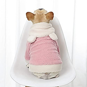 Neiwech Small Dogs Knitted Sweaters Medium Cats Soft Sweatshirts Pet Puppy Warm Winter Clothes Pink XL Acrylic 63S216