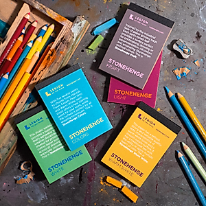 Stonehenge 100% Cotton Medium Weight Mini Pad, Kraft, 2.5 x 3.75 inches, 250gsm, 15 Sheets for Dry Media