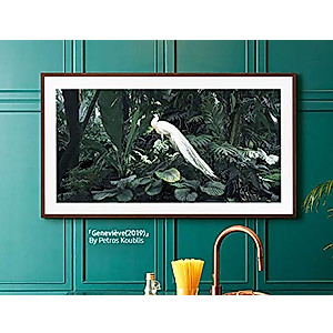 Samsung (2021) Modern Brown Frame Customizable Bezel, 50-Inch