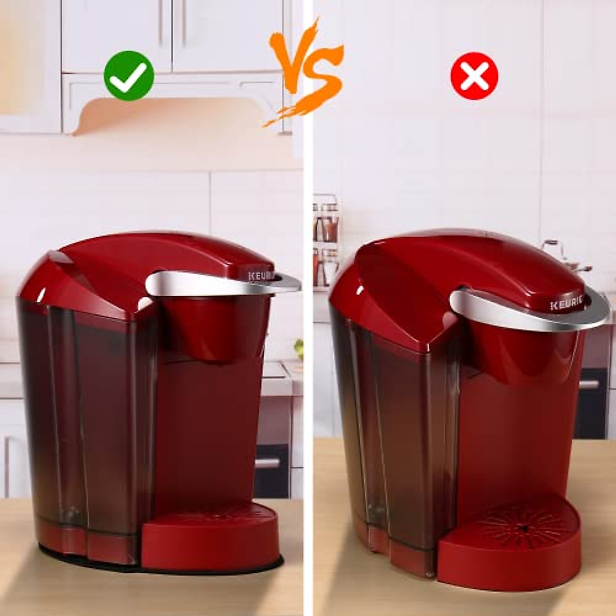 Coffee Maker Mover for Keurig K-Classic Coffee Maker,Slide Mat Sliding Mats Coffee Maker Mover Mixer Slider for Keurig Single Serve K-Cup Pod Coffee Brewer (Black)