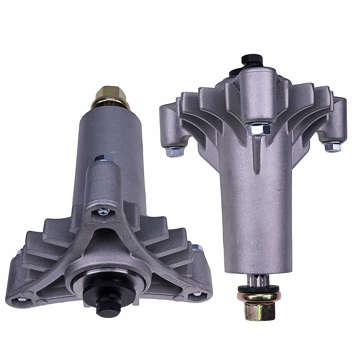 JEENDA 2PCS Spindle Mandrel Assembly 130794 AYP130794 532130794 128285 285-456 128774 with 3 Mounting Bolts for AYP Craftsman Poulan Husqvarna, WET1742ST, Fits 42 inch Deck LT1000 HeavyDuty