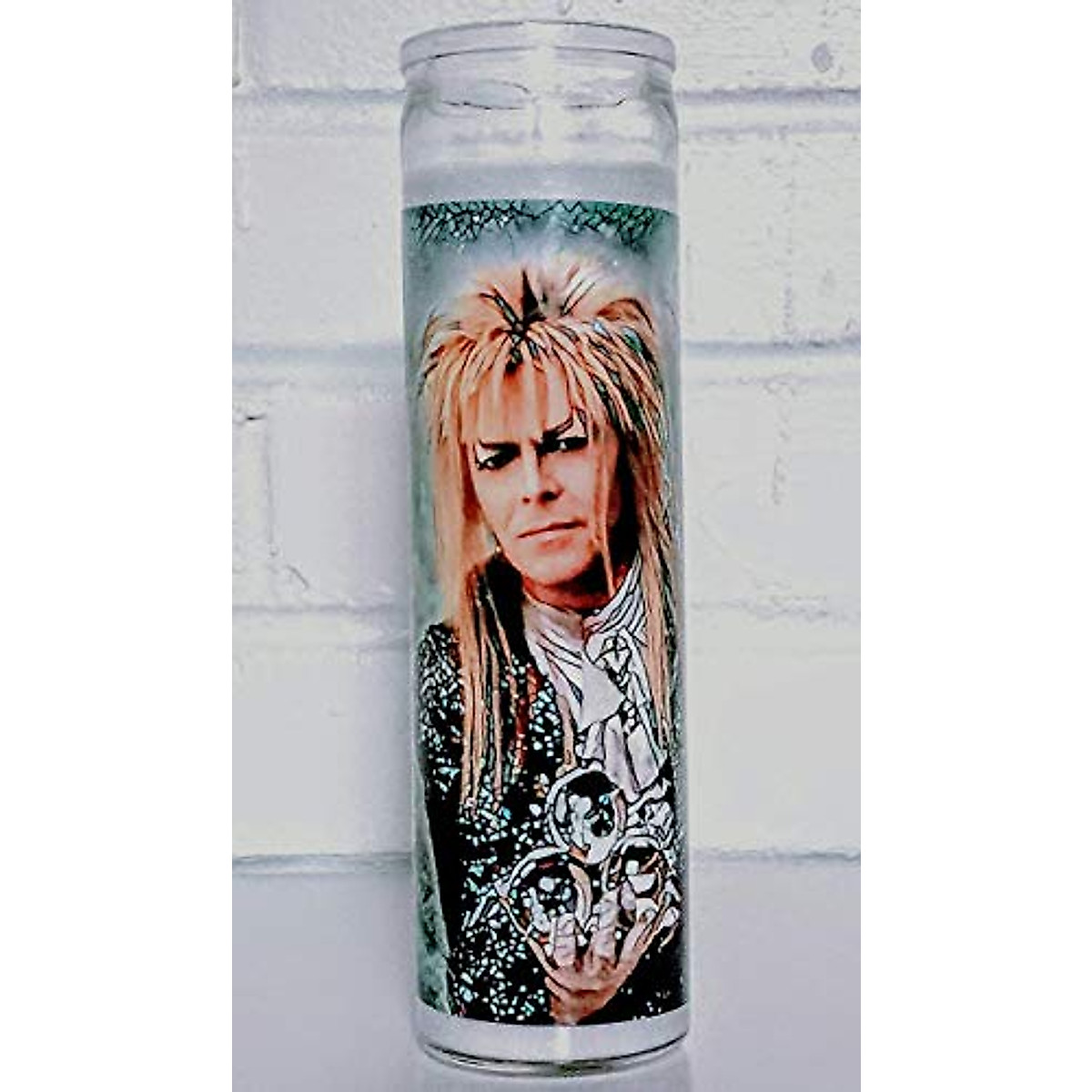 Saint Jareth the Goblin King,Prayer Candle, 8" glass jar votive