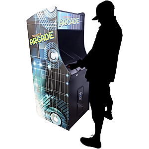 Creative Arcades Full Size Stand-Up Commercial Grade Arcade Machine | 2 Player | 60 Games | 22" LCD Screen | 2 Sanwa Joysticks | Trackball | 2 Stools Included | 3 Year Warranty