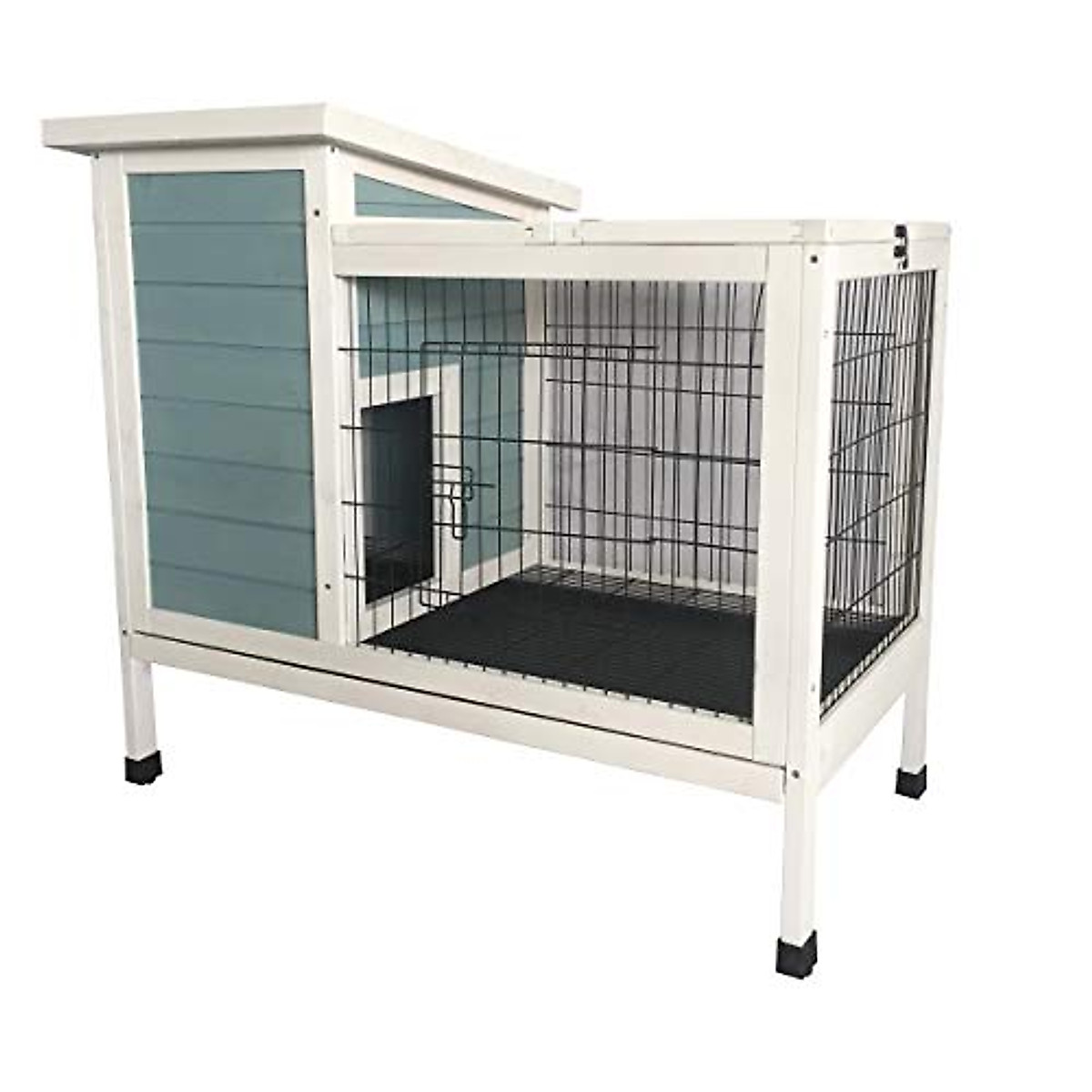 Seny Wooden Rabbit Hutch Bunny Cage Bunny Hutch W38 x D22.5 x H34