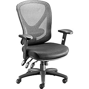 STAPLES Carder Mesh Back Fabric Computer and Desk Chair, Black, 2/Pack (59236-CCVS)