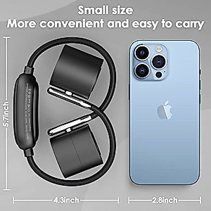 Cosyzone Portable Neck Fan, Hands Free Rechargeable Neck Fan Long-lasting, 360°Cooling Hanging One-touch Fan, Personal Fan 3 Speeds Adjustable for Outdoor Sport Traveling Camping - Black