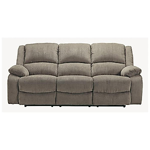 Signature Design by Ashley Draycoll Reclining Sofa in Pewter