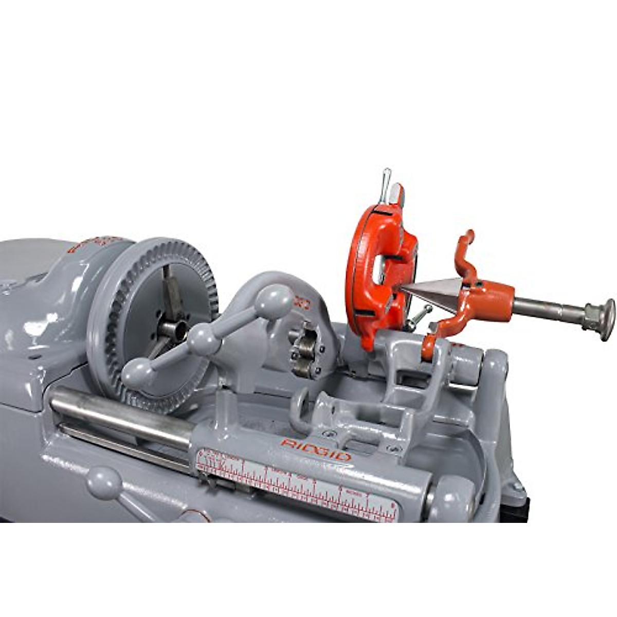 RIDGID® 535 V1 Pipe Threading Machine with 811 Die Head Extra Head Alloy Steel Dies and Reamer (Renewed)