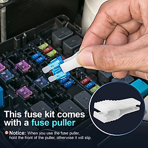 JOREST 280 Pcs Fuse Kit,182 Mini Car Fuses Assortment + 98 Standard Auto Blade Fuse, Replacement for Automtive RV Motorcycle Truck (2A 3A 5A 7.5A 10A 15A 20A 25A 30A 35A 40AMP)