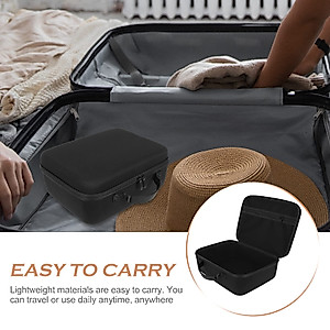 SOLUSTRE Black Hard Hair Dryer Storage Box Lightweight EVA Carrying Case Cover Hard Shell Hard Travel Case Storage Bag Hair Dryer Hard Travel Storage Case for Hair Dryer