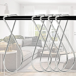 Suwimut 200 Pack Ceiling Hooks Clips, Drop Ceiling Hanger Hooks Hanging on Suspended Ceiling Tile, Heavy Duty Metal T-Bar Clips for Light Plant Home Office Classroom Wedding Decorations