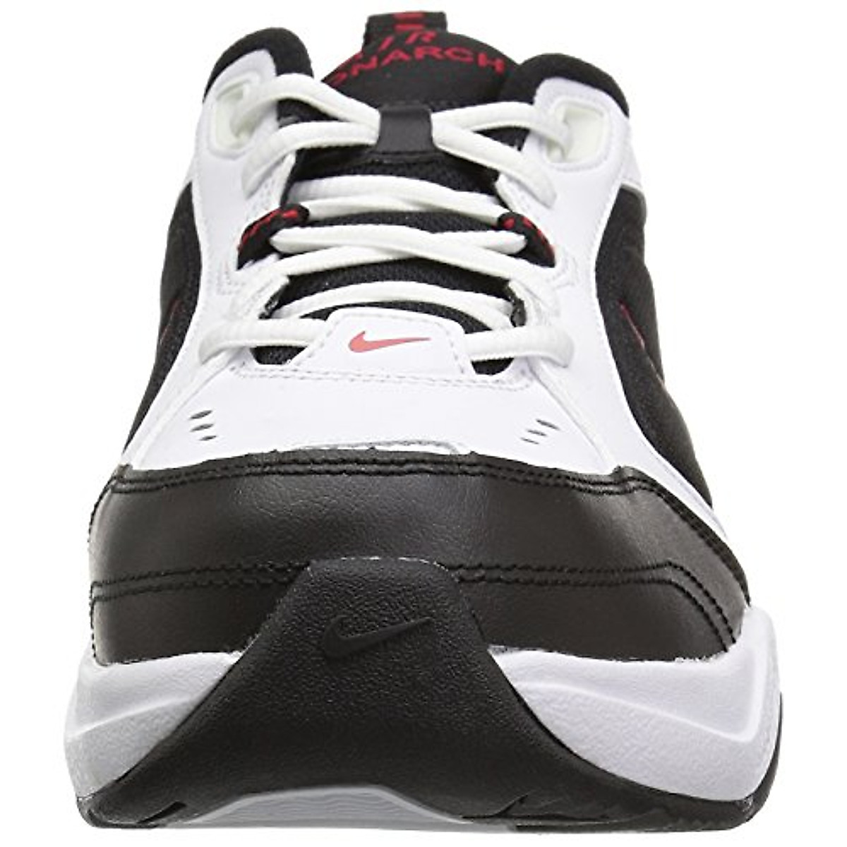 Nike Men's Air Monarch IV Cross Trainer, White/Black, 9.5 Regular US
