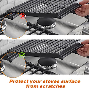 8Pcs 00618112 00637940 Rubber Grate Feet Part by Beaquicy - Replacement for Thermador, Bos-ch Gas Range/Cooktop - Replaces 00617174, 617174, 00618112, 618112, 1999626, AH3478553, EA3478553, PS3478553