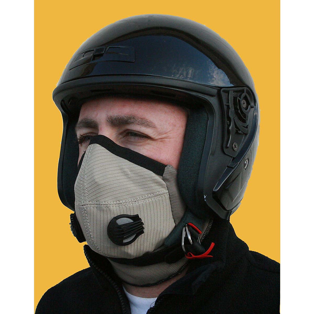 ATV TEK, Universal Bandana Style Dust Masks with Suspension Straps & 3D Nose Box - Black, XL